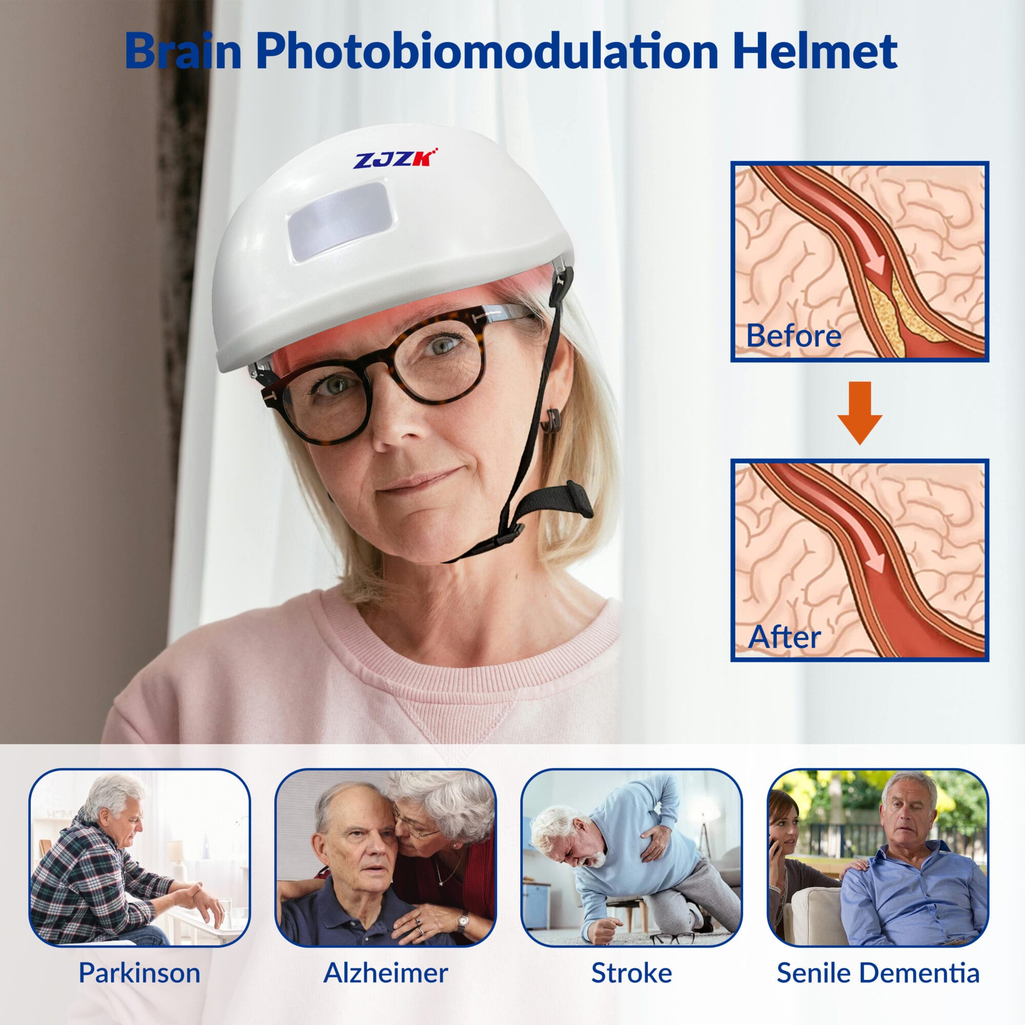 Near-infrared Light Helmet for Brain Diseases – zjzklaser